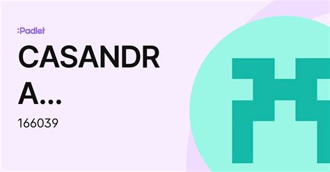 Casandra Gonzalez 166039 Profile Padlet