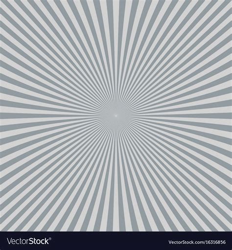 Grey Abstract Retro Circus Ray Burst Background Vector Image