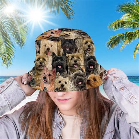 A Bunch Of Cairn Terrier Bucket Hat Facamart