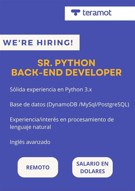 meikit on linkedin we are hiring python back end developer sr 👇 rol