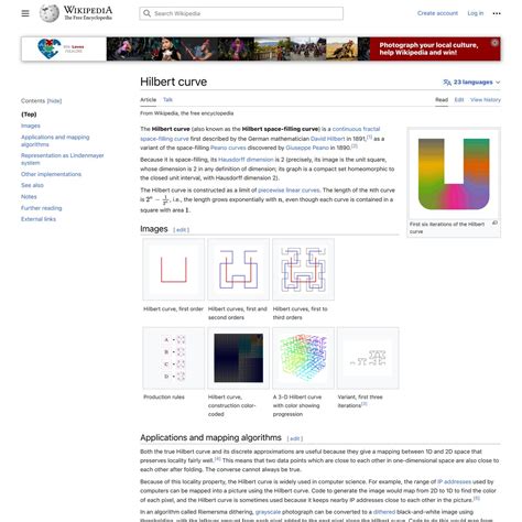 Hilbert Curve Wikipedia — Are Na