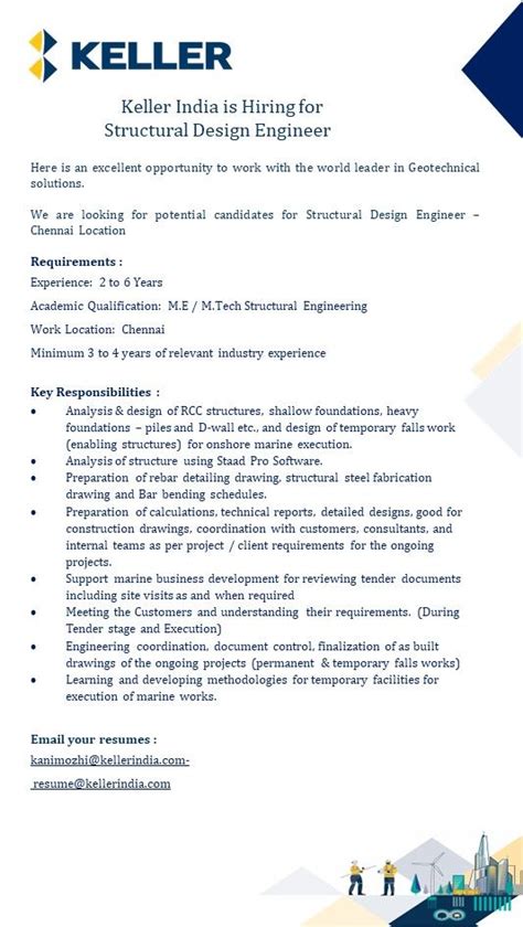 Kanimozhi M On Linkedin Hiring Structural Design Engineer Chennai Location