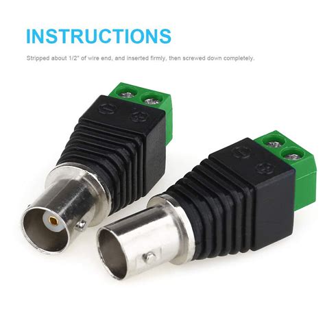 Bnc Connectors For Ahd Camera Cvi Camera Tvi Camer Vicedeal