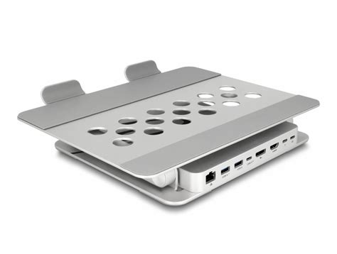Docking Station USB Type C La HDMI DisplayPort LAN Hub HDR PD Stand Delock 18442