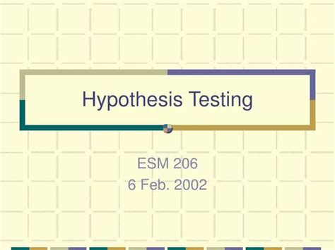 PPT Hypothesis Testing PowerPoint Presentation Free Download ID 5449989