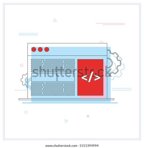 Programming Coding Best Programming Languages Flat เวกเตอร์สต็อก ปลอด