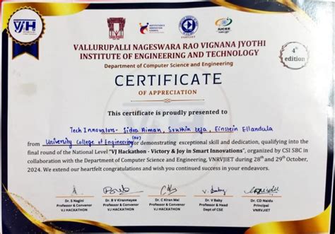 Vjhackathon Techinnovators Hackathonlife Einstein Ellandala