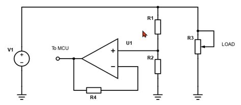 Operational Amplifier How To Measure Voltage Before A Load Electrical Engineering Stack Exchange