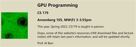 caltech cs179 gpu programming 学习笔记 skqliao s blog