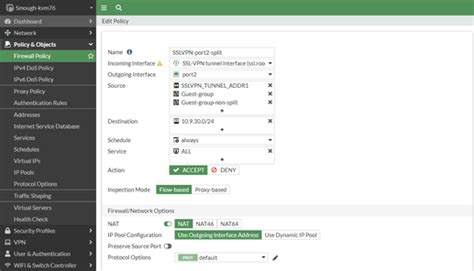 Technical Tip How To Configure Split And Non Spli Fortinet Community