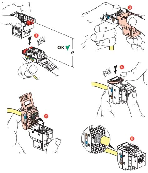Legrand 632908 Set Of 24 Rj45 Keystone Connectors Instruction Manual