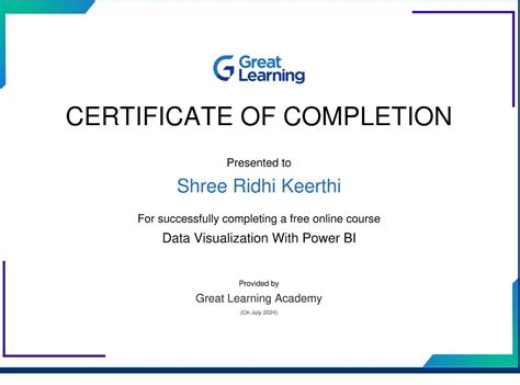 Shree Ridhi Keerthi On Linkedin I Have Successfully Completed My Data Visualization With Power