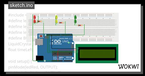 Trafficlight Five Wokwi Esp32 Stm32 Arduino Simulator