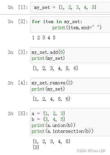 Python基本数据类型实验jupyter中构建表和集合 Csdn博客