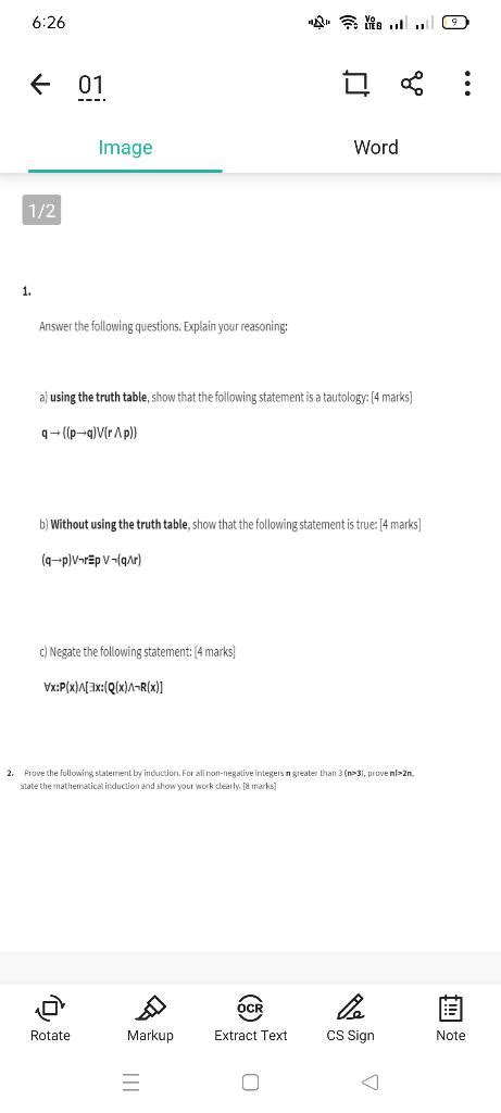 Solved 1 Answer The Following Questions Explain Your