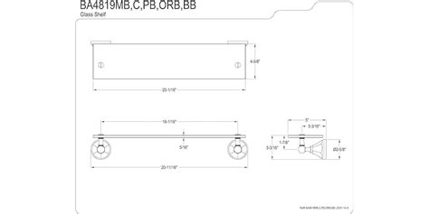 Kingston Brass Ba4819orb Metropolitan Gl