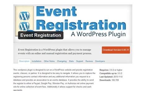 Top 20 Wordpress Events Plugins Wp Template Event Registration