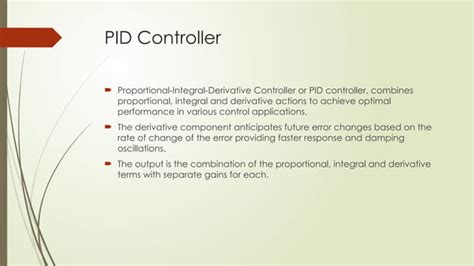 P Pi And Pid Controllers Presentationpptx