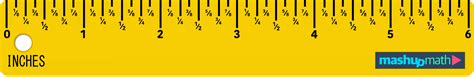 Free Printable Ruler With Fractions — Mashup Math