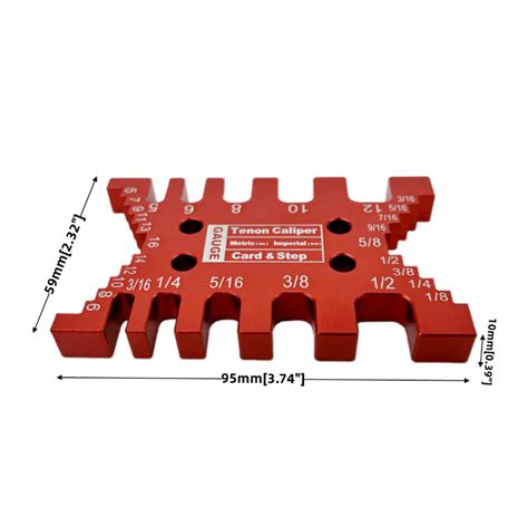 목공 간격 게이지 측정 카드 작업대 테논 커터 눈금자 라우터 비트 높이 게이지 미터법인치 캘리퍼 목공 기계 및 액세서리