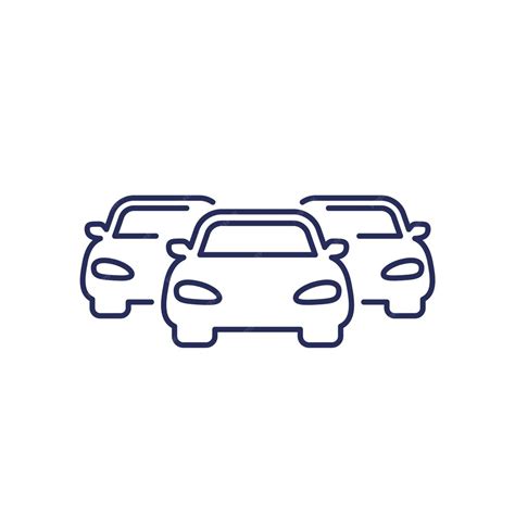 Premium Vector Car Fleet Icon Line Vector
