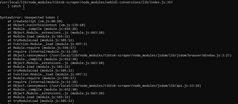 Nodejs Nodejs Module Syntax Error On Server But Running Perfectly Locally Stack Overflow