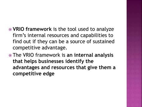 Vrio Analysis Pptx Business Administration Business