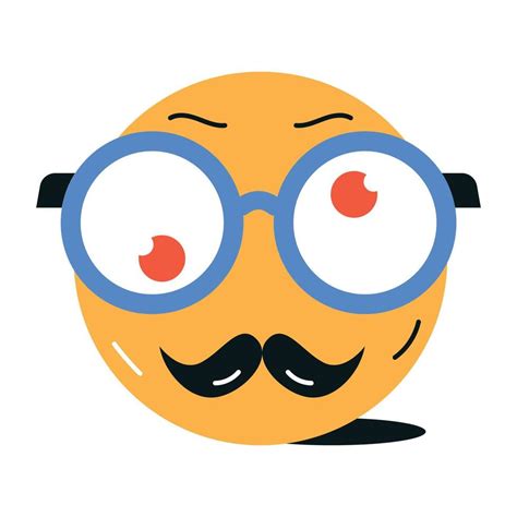 Trendy Nerd Emoji 21621082 Vector Art At Vecteezy
