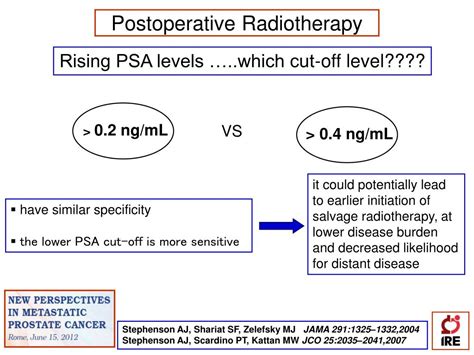 Ppt How To Manage Rising Psa Levels Following Radical Prostatectomy