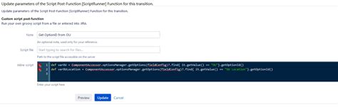 Jira Post Function Email Access Value Optionid Of