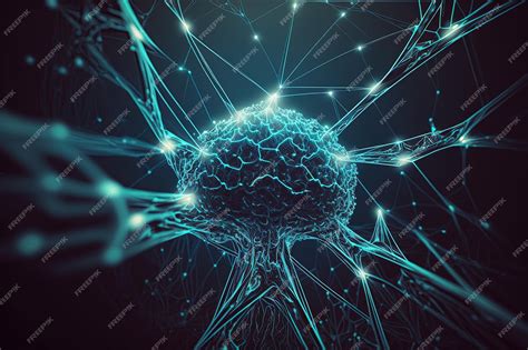 Premium Ai Image Brain Neural Network Neural Network Concept In Activity Digital Illustration Ai