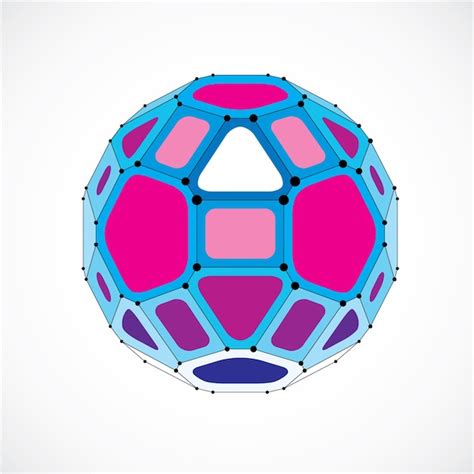 Premium Vector Perspective Technology Shape With Black Lines And Dots Connected Polygonal