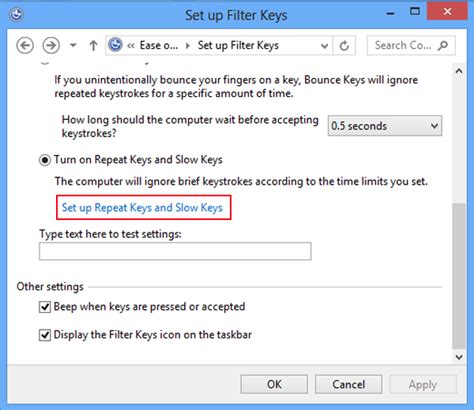 How To Set Up Filter Keys In Windows 881