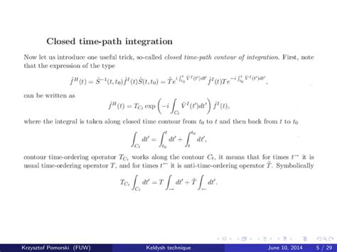 Introduction To Keldysh Technique Pdf Physics Science
