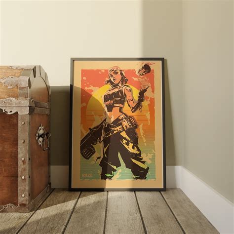 Poster Valorant Poster Video Game Wall Art Kraft Paper Print Gaming