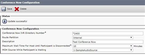 Cucm Conference Now Ivr Directory Number Cisco Community