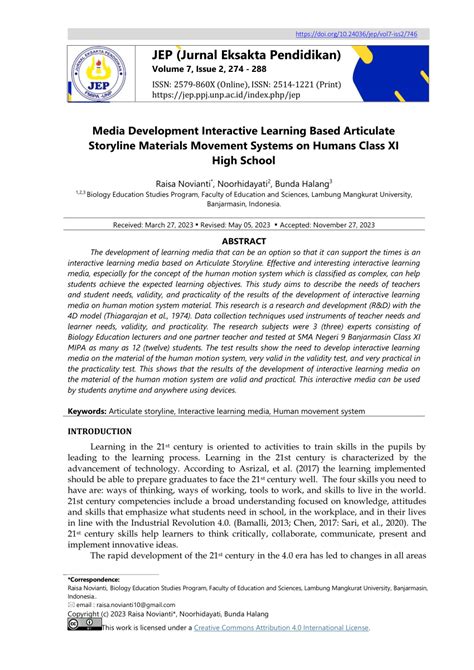Pdf Media Development Interactive Learning Based Articulate Storyline Materials Movement