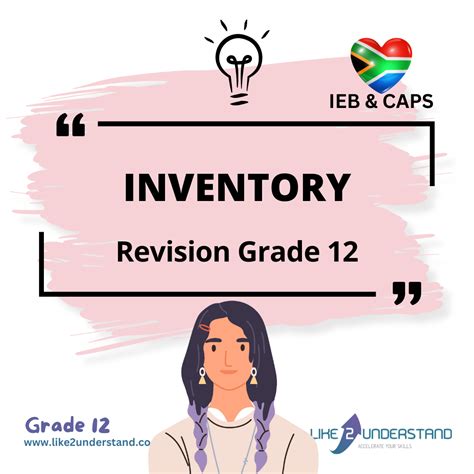 Grade 12 Revision Inventory Like2understand Online