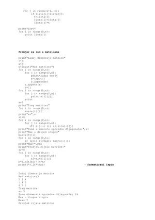 Python Primjeri Programa DOC