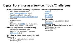OWASP Atlanta 2018 Forensics As A Service PPTX