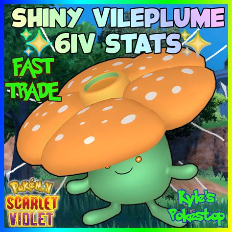6iv Shiny Vileplume Pokemon Scarlet And Violet 🚀 Fast Trade 🚀evd Ebay