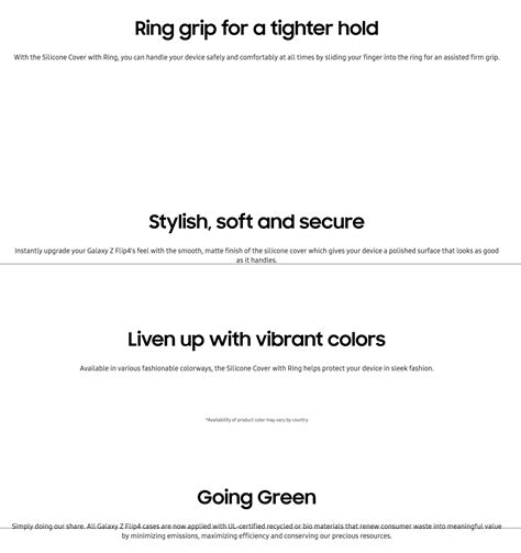 Samsung Galaxy Z Flip Silicone Cover With Ring Rack