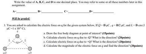 Write The Value Of A B C And D To One Decimal Place Chegg