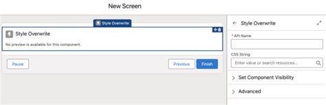 How To Control The Css Of Screen Flows Salesforce Time