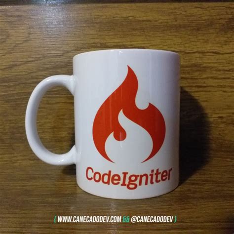 Caneca Codeigniter Caneca Do Dev Canecas E Produtos De Programação