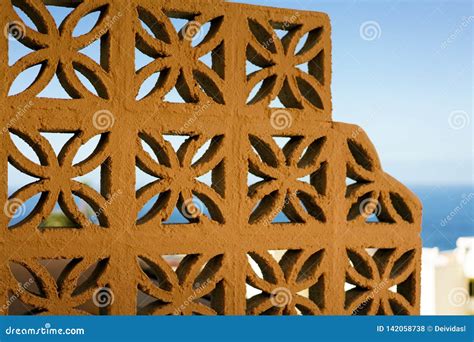 Wall Of Ceramic Blocks Stock Photo Image Of Tenerife 142058738