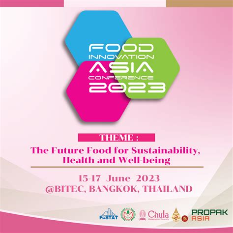 Food Innovation Asia Conference Fostat สมาคมวิทยาศาสตร์และเทคโนโลยี