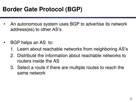 PPT Border Gateway Protocol Overview For Inter Domain Routing PowerPoint Presentation ID 6707928