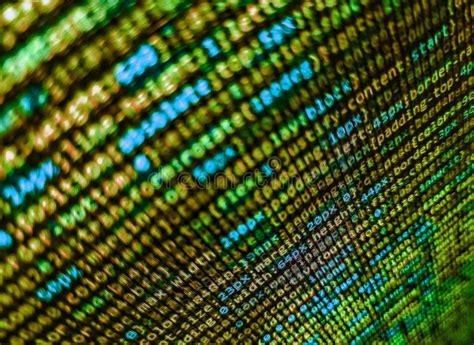 Data Bits Computer Bits Shadow And Dark Vignette Effect Template Of