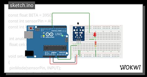 Demo Ntcthermistor Wokwi Esp32 Stm32 Arduino Simulator